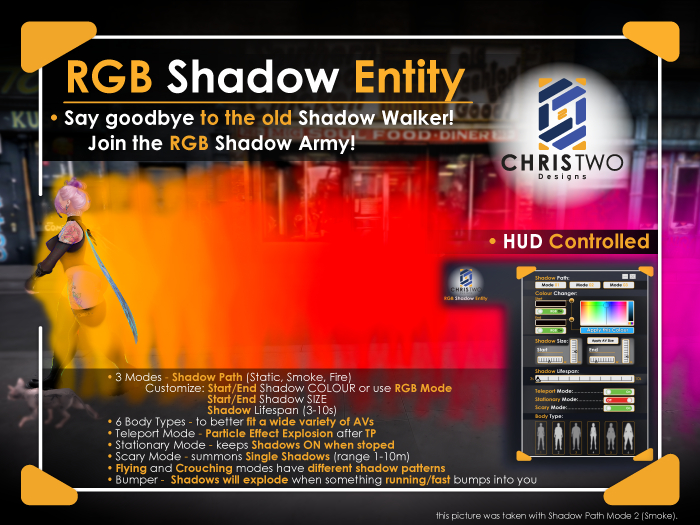 Second Life Marketplace - RGB Shadow Entity - [Chris Two Designs]